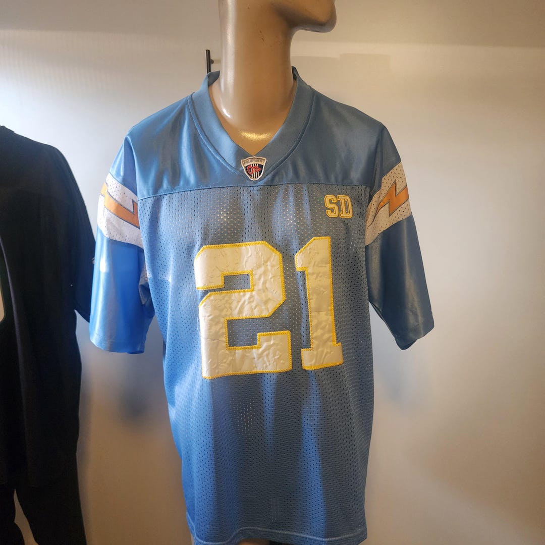 Vintage L San Diego Chargers #21 Ladainian Mens Large Tomlinson Powder ...