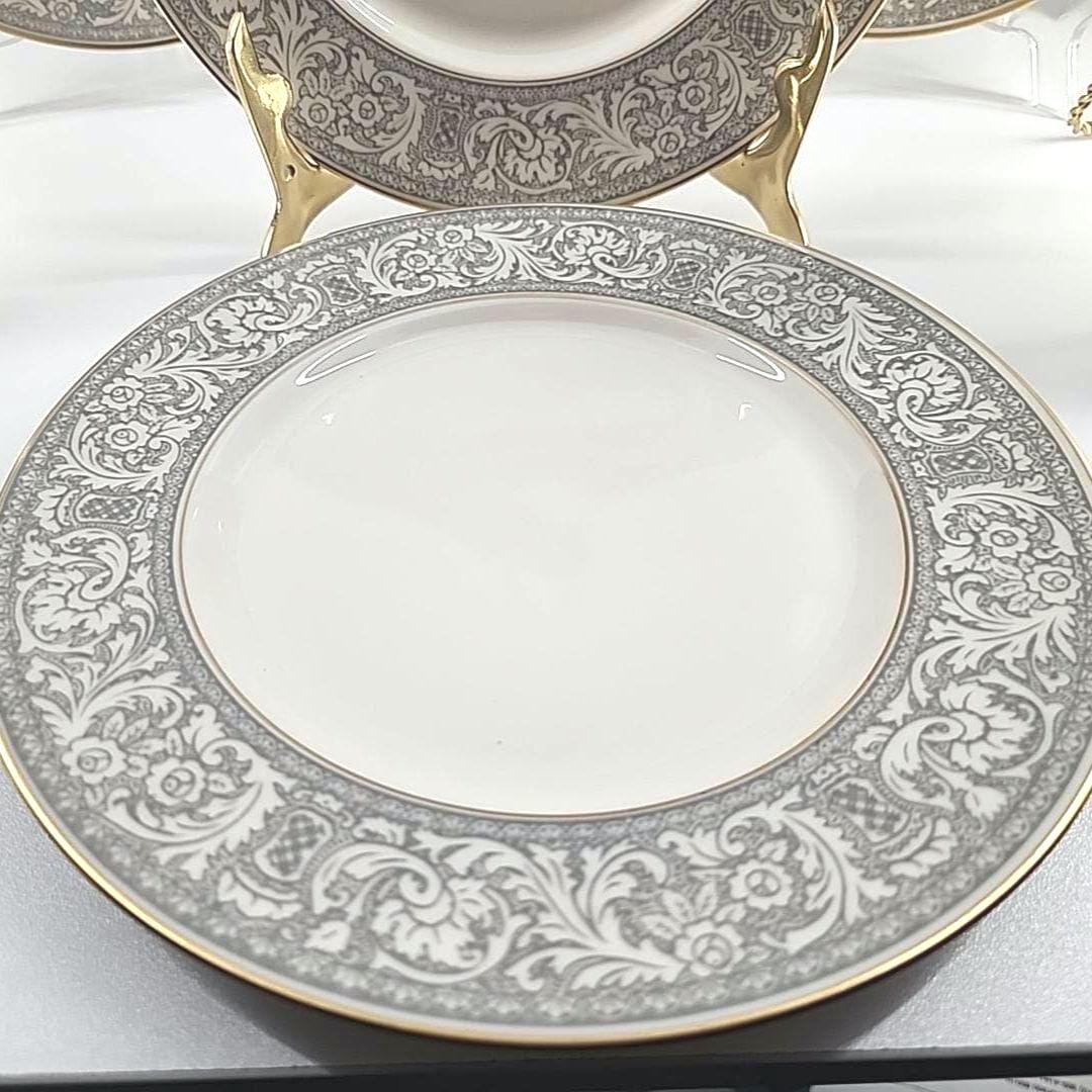 Vintage Franciscan Renaissance Salad Plates 8.25" With White Florals ...