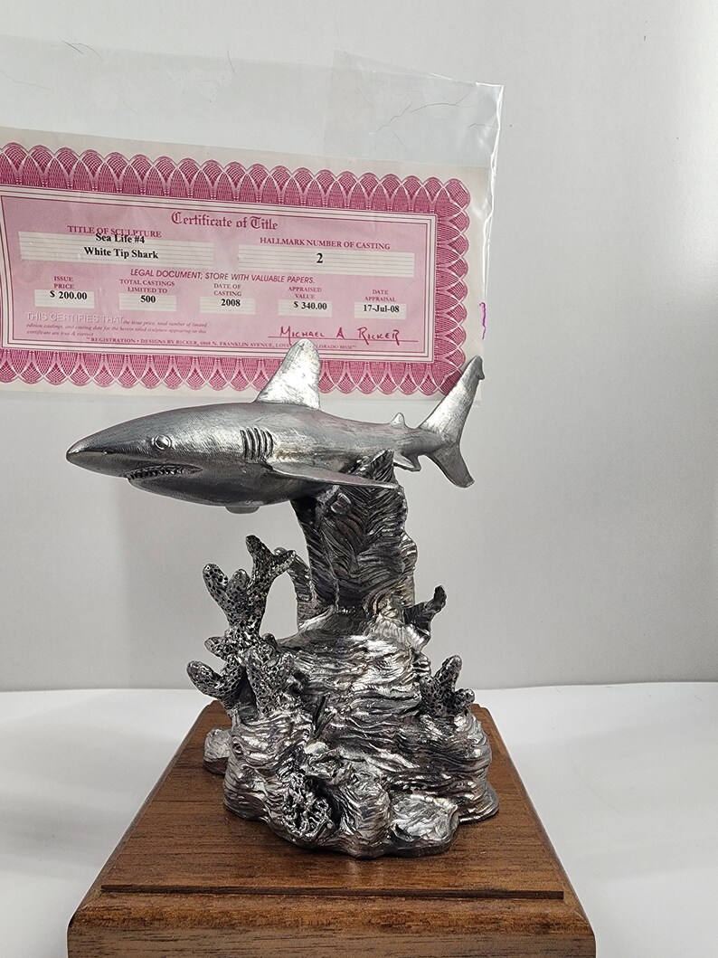 Michael Ricker Pewter Statue Limited Edition 2/500 Seal Life #4 White ...