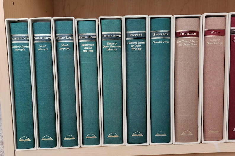 Vintage Library of America Collection of Books From the Library of an ...