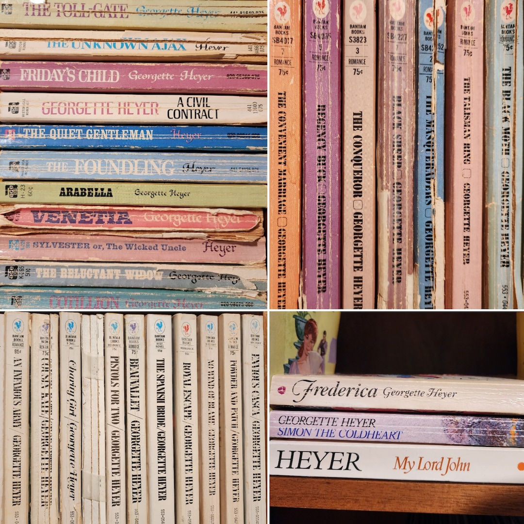 Georgette Heyer Vintage Romance Novels | 1960s 1970s Historical Romance ...