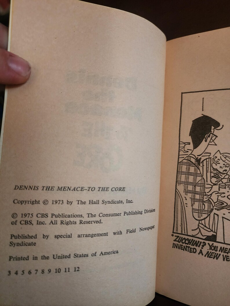 Dennis the Menace to the Core by Hank Ketcham ©1975 First Edition ...
