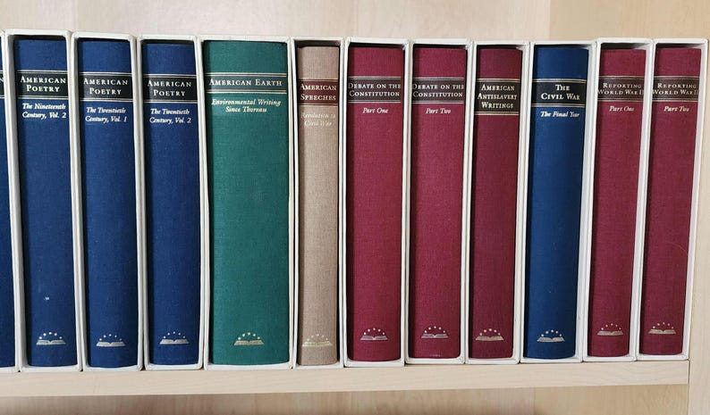 Vintage Library of America Collection of Books From the Library of an ...