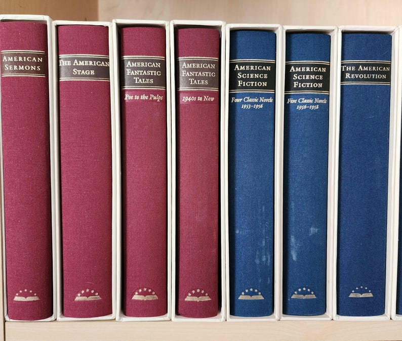 Vintage Library of America Collection of Books From the Library of an ...