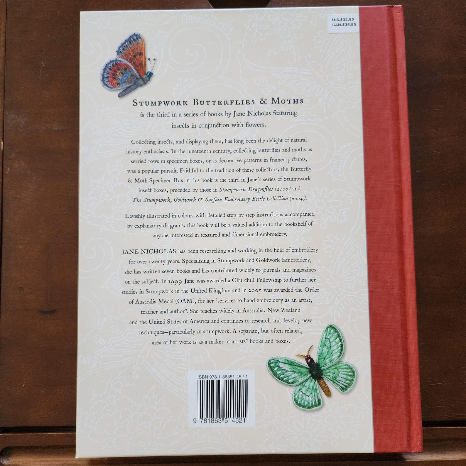 Stumpwork Butterflies and Moths by Jane Nicholas an Embroidery How to ...