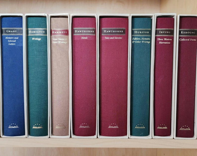 Vintage Library of America Collection of Books From the Library of an ...
