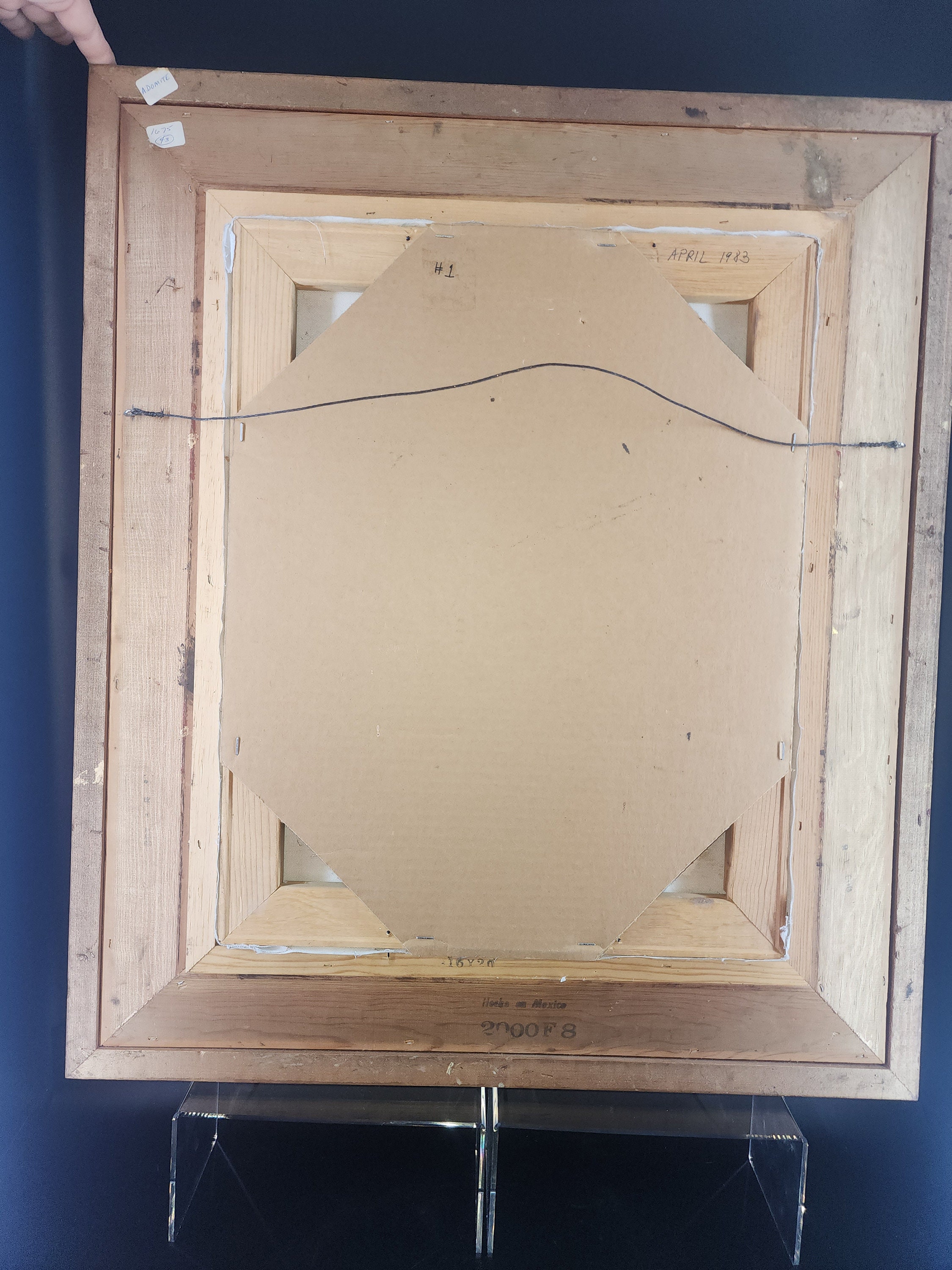 Vintage 1983 Tiger Oil Painting Signed by Adomite Made in Mexico ...