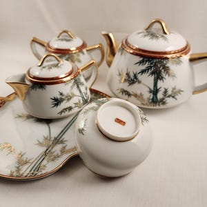 Rare Full Set Vintage 1950's Japan Fine Soko China Hand Painted Gold ...