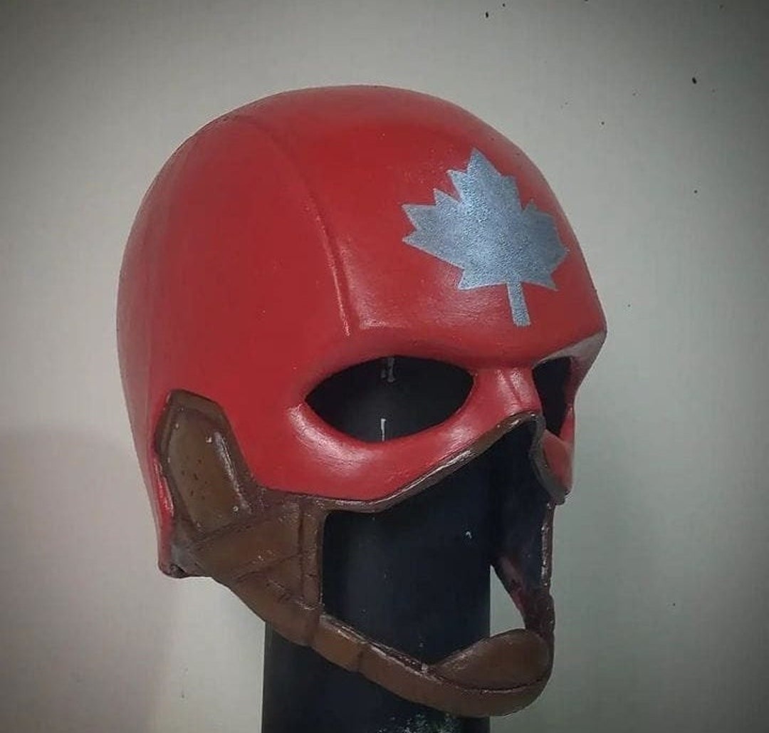 Captain Canada Latex Mask Marvel Cosplay - Etsy