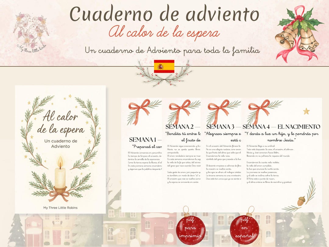 Printable Advent Calendar and Journal in Spanish — Art, Poetry ...
