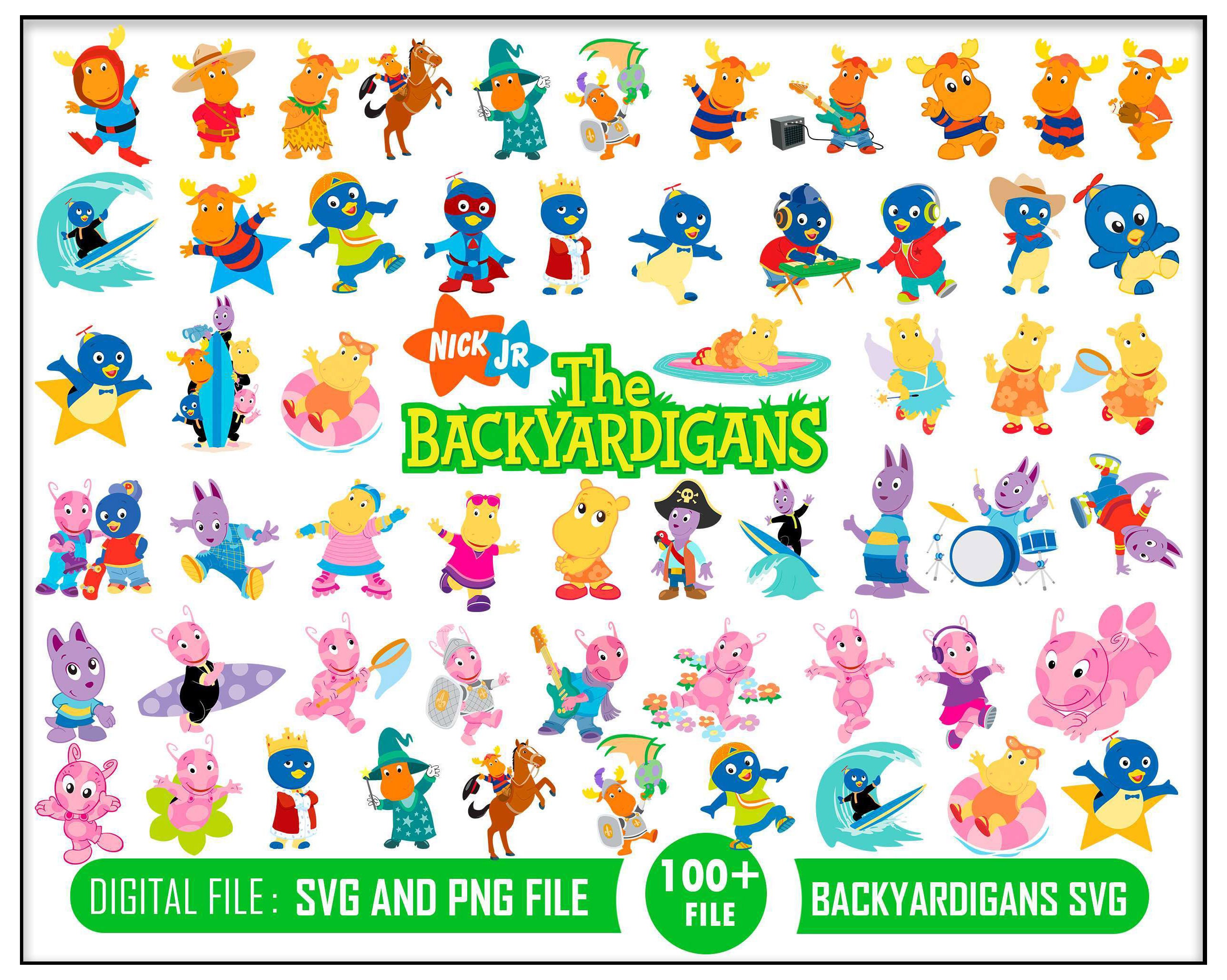 The Backyardigans Svg Bundle, Backyardigans Clip Art, Uniqua, Pablo ...