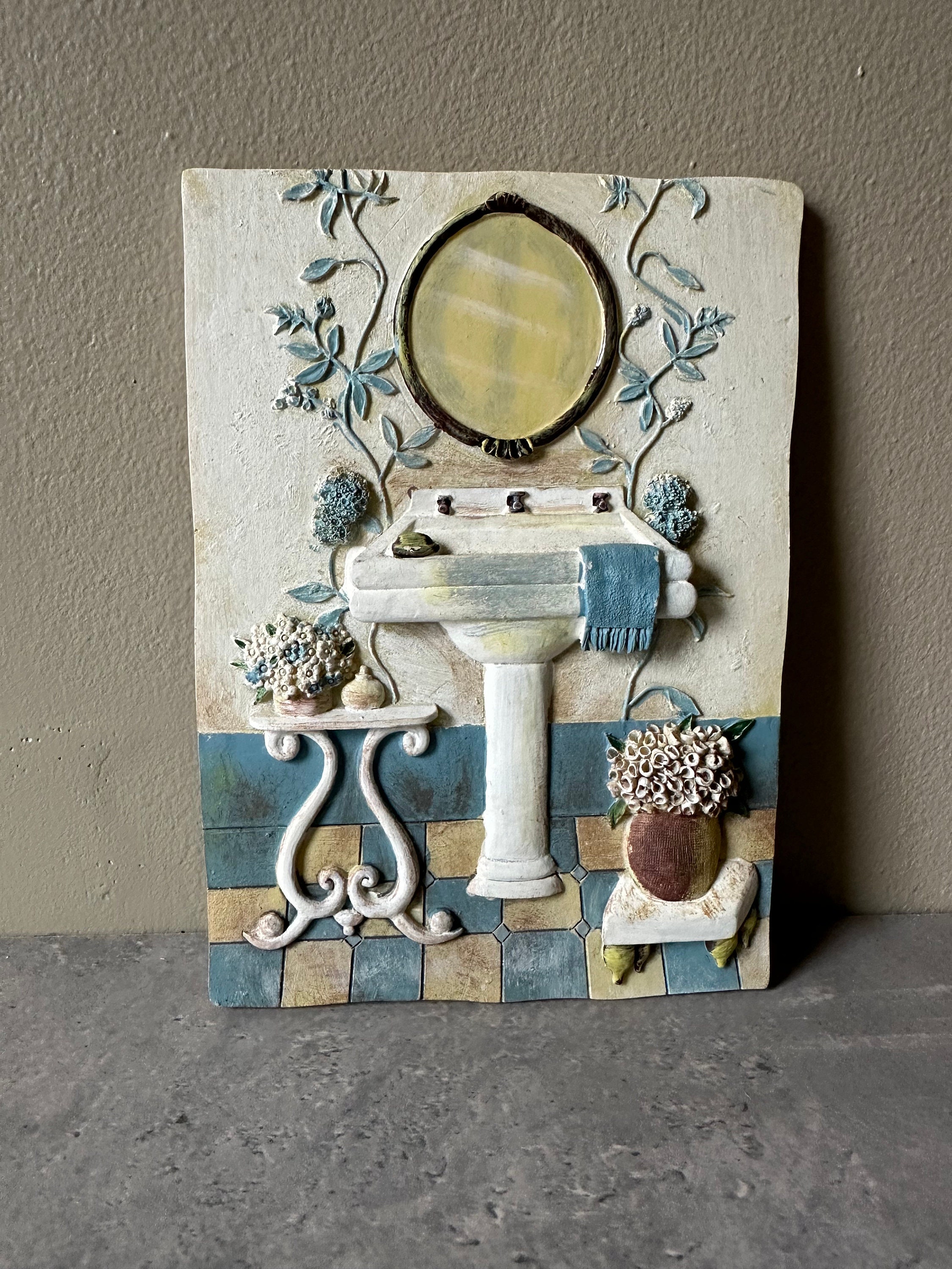 Bathroom Wall Plaques C. Winterle Olson Style Bathroom Wall Art Unique ...