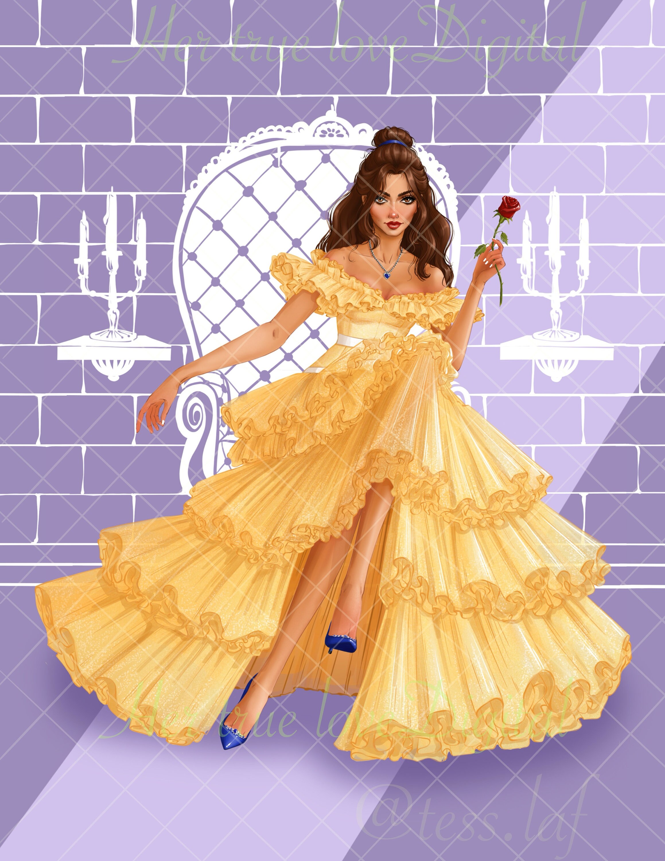 Princess Art, Princess Art Print, Princess Poster, Princess Print ...