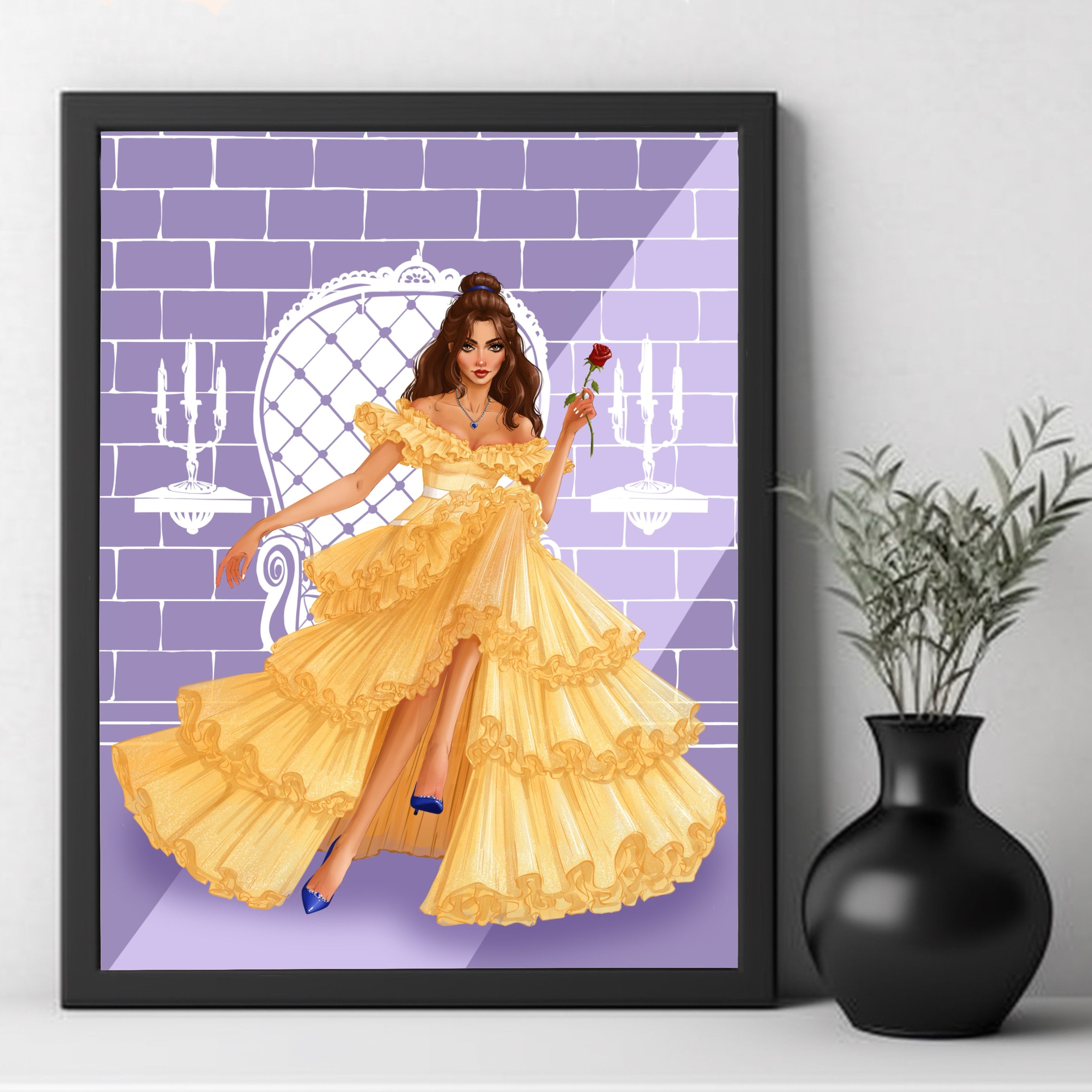 Princess Art, Princess Art Print, Princess Poster, Princess Print ...
