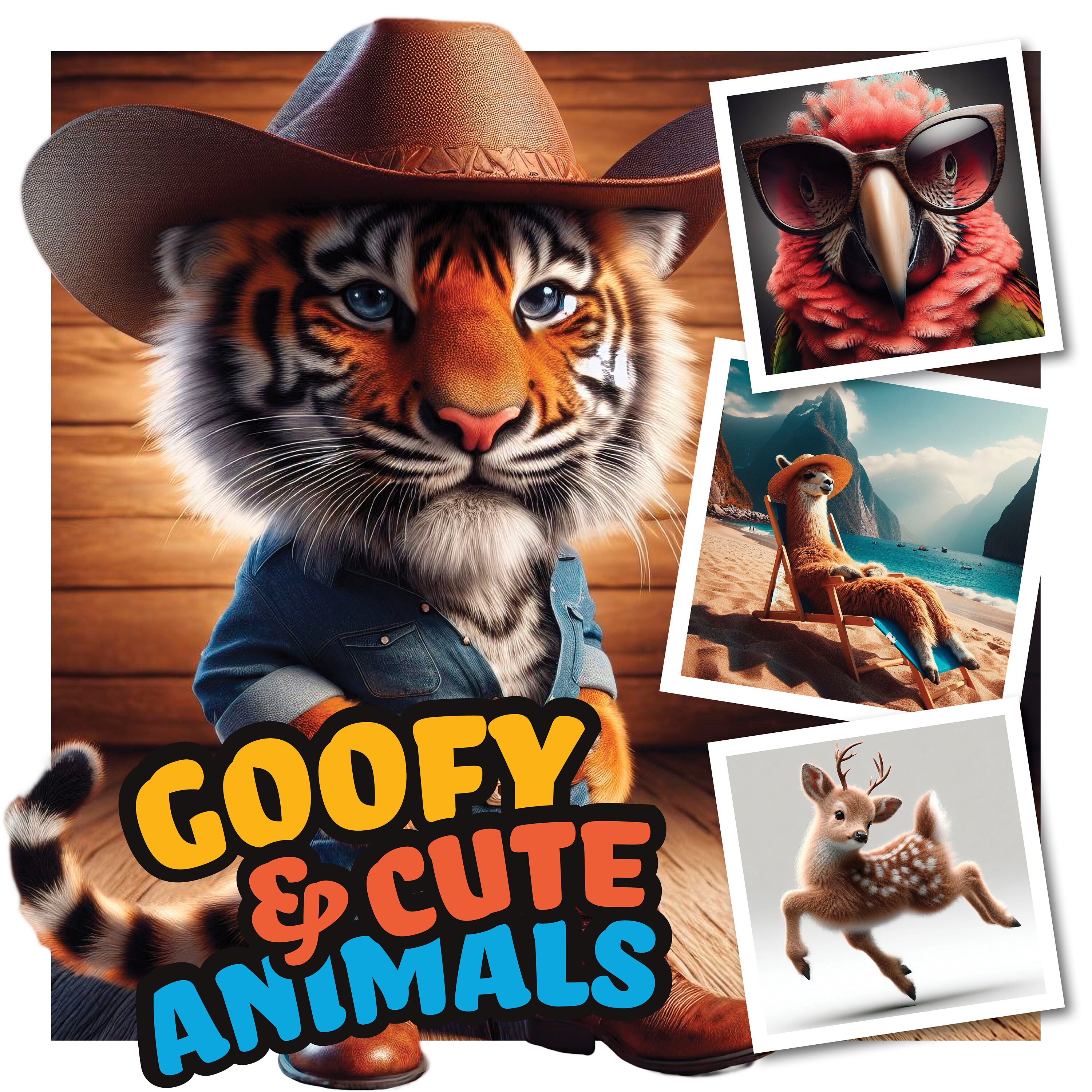 Funny and Cute Animals Digital Art for Download High Resolution ...