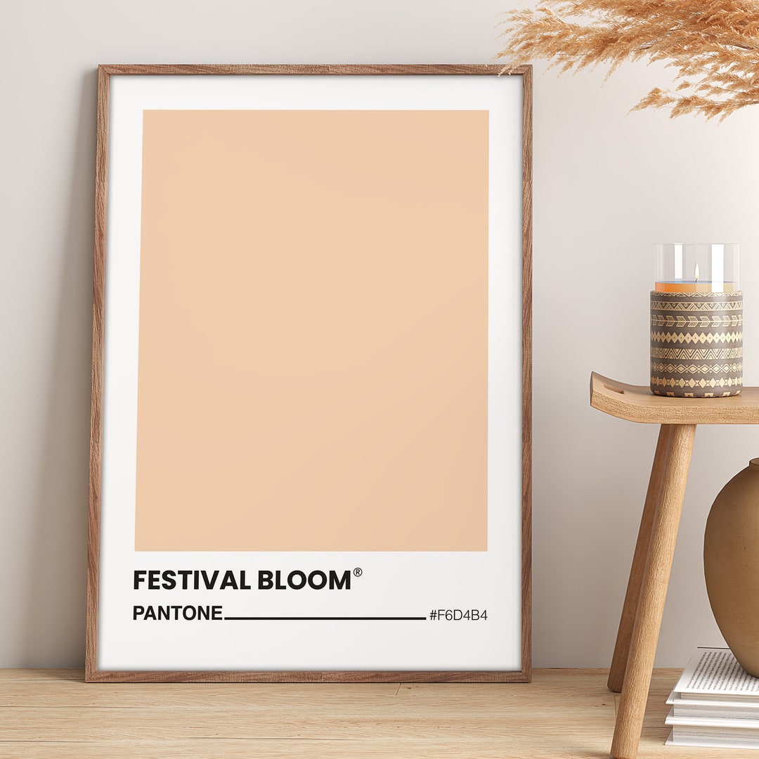 Pantone Wall Art, Festival Bloom Poster, Pantone, Pantone Print, Color ...