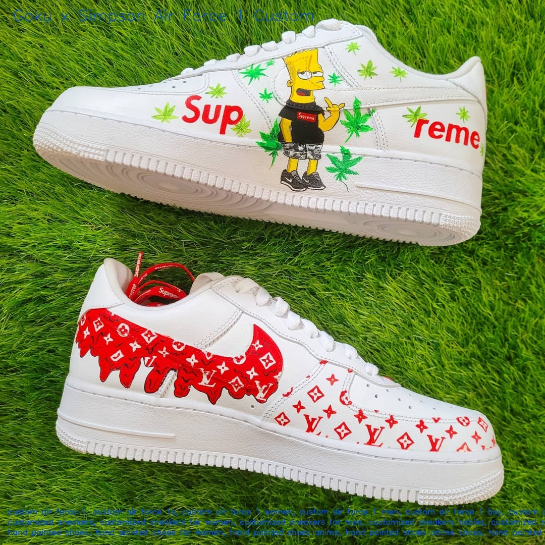 Goku X Simpson Air Force 1 Custombuy Now: Luxetsy.com/et-2082 - Etsy