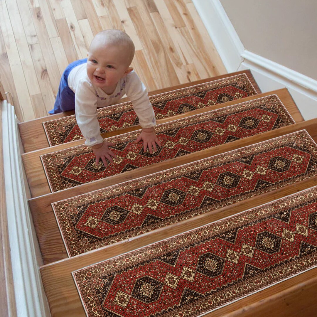 Stair Step Rugs, Vintage Stair Rug,stair Runner, Stair Rug,stair Treads ...