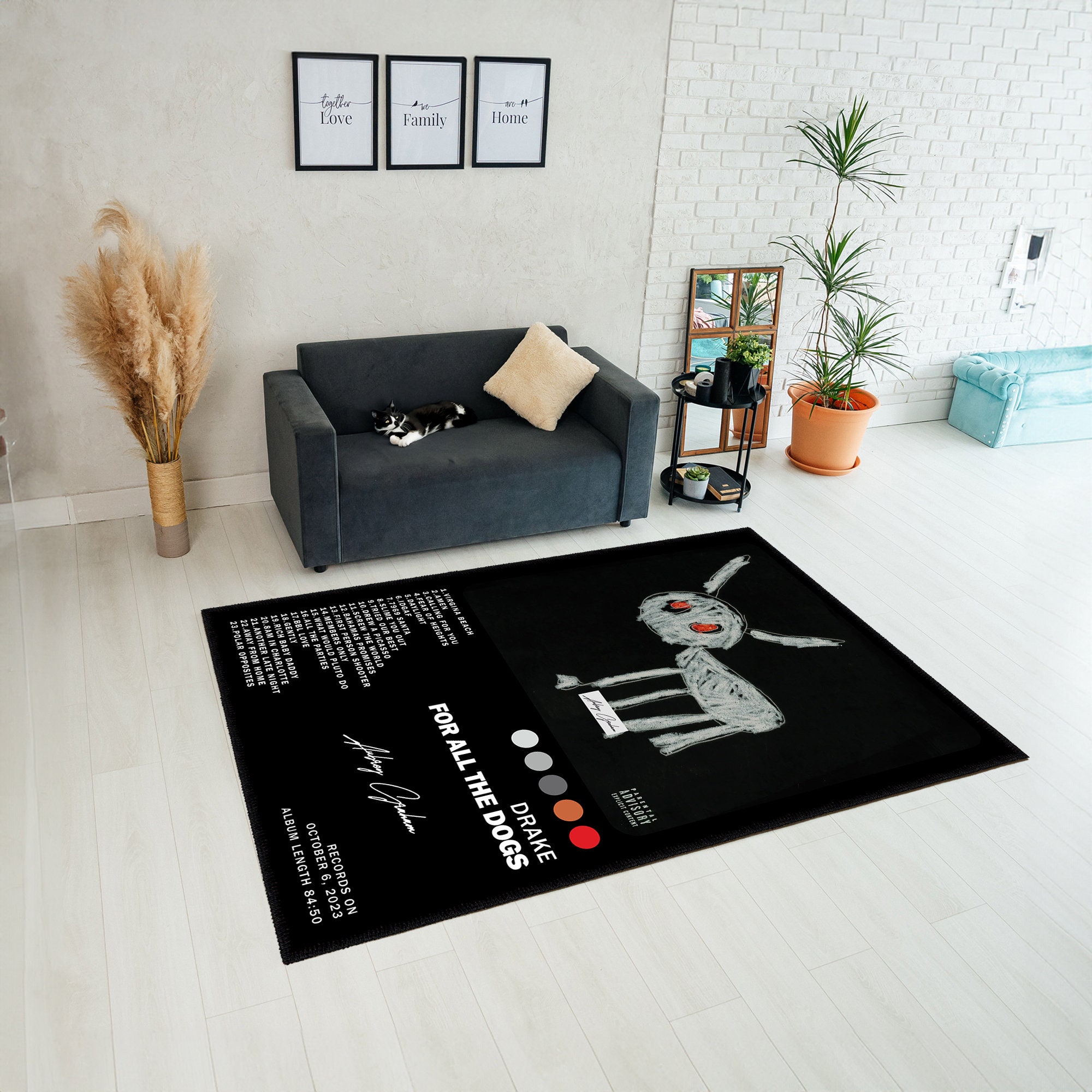 Drake Album Cover Rug, Album Cover Rug, Indoor Rug, Area Rugs, Living ...