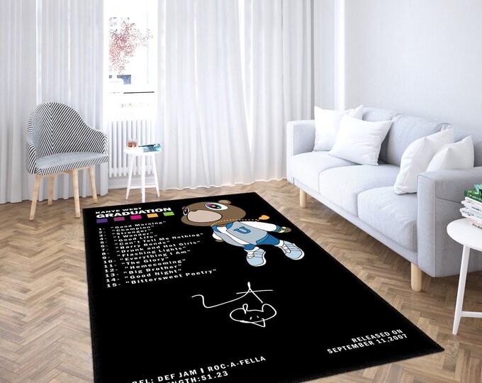 Kanye West Album Cover Rug,graduation Album Cover Rug,album Cover Rug ...