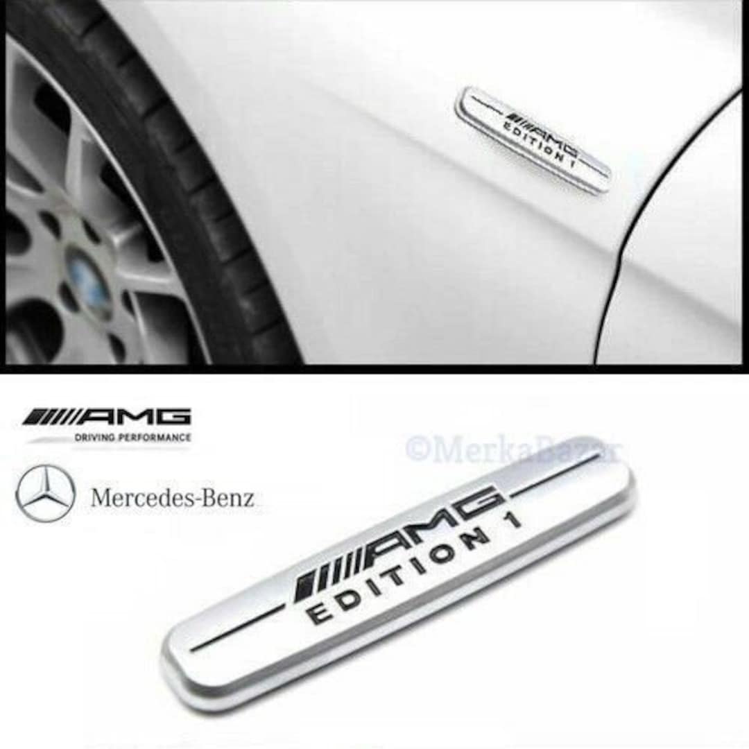 AMG Edition 1 Logo Emblem Silver Gray for Mercedes Benz Made - Etsy