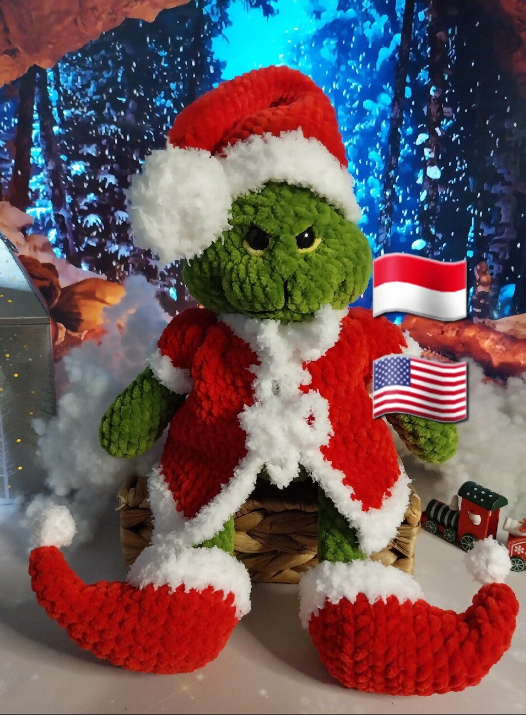 Crochet Grinch Pattern, Polish Language, Crochet Patterns, Grinch ...