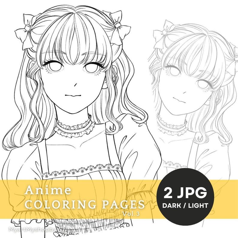Beautiful Girls Coloring Pages, Anime Coloring Pages, Adult Coloring ...
