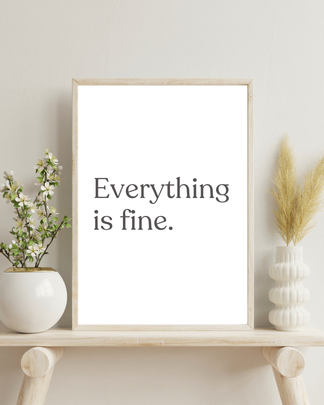 Everything is Fine, Im Fine Everything is Fine Digital Print, Anxiety ...