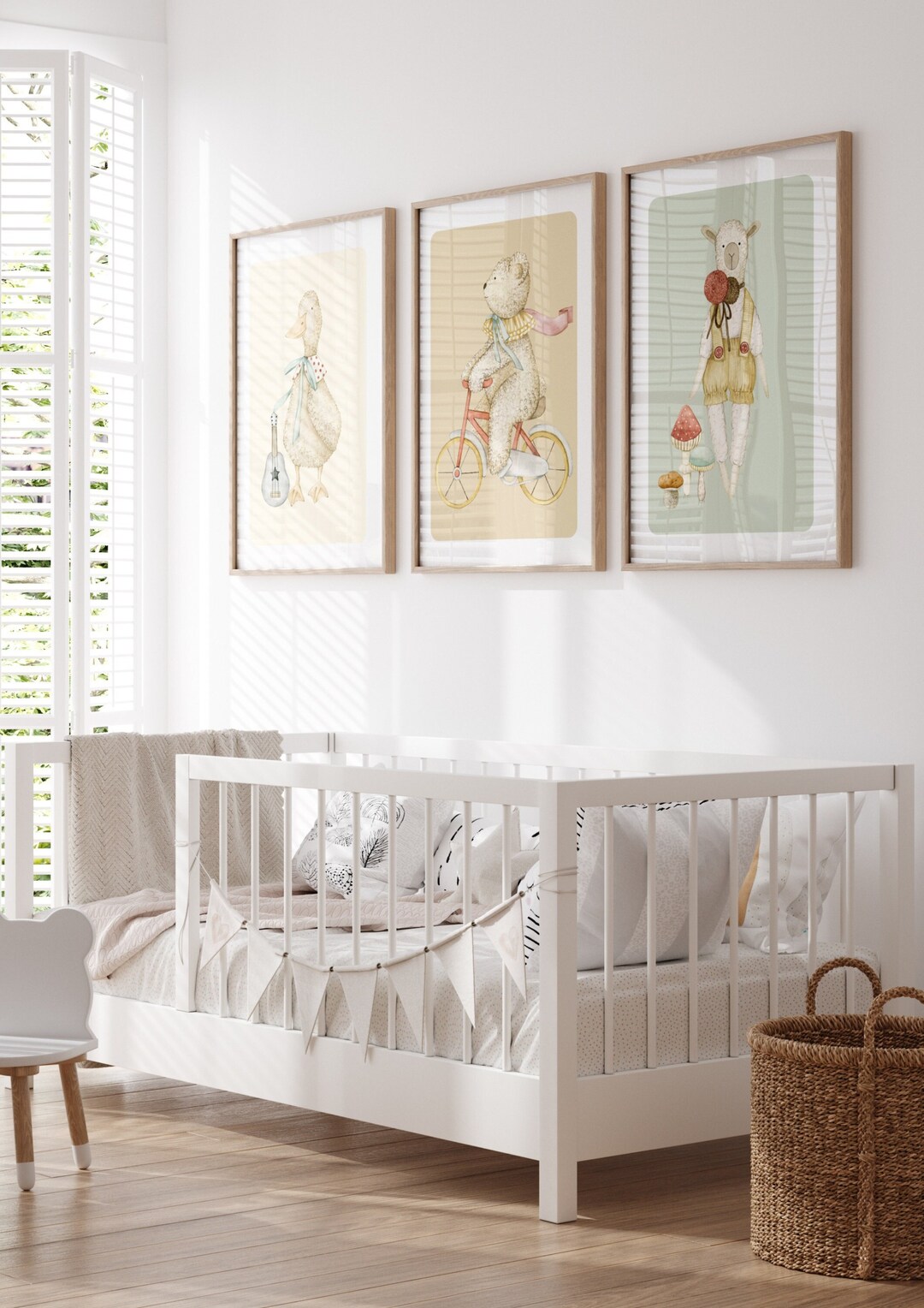 Trio of Children's Room Posters Vintage Children's Room Poster Retro ...