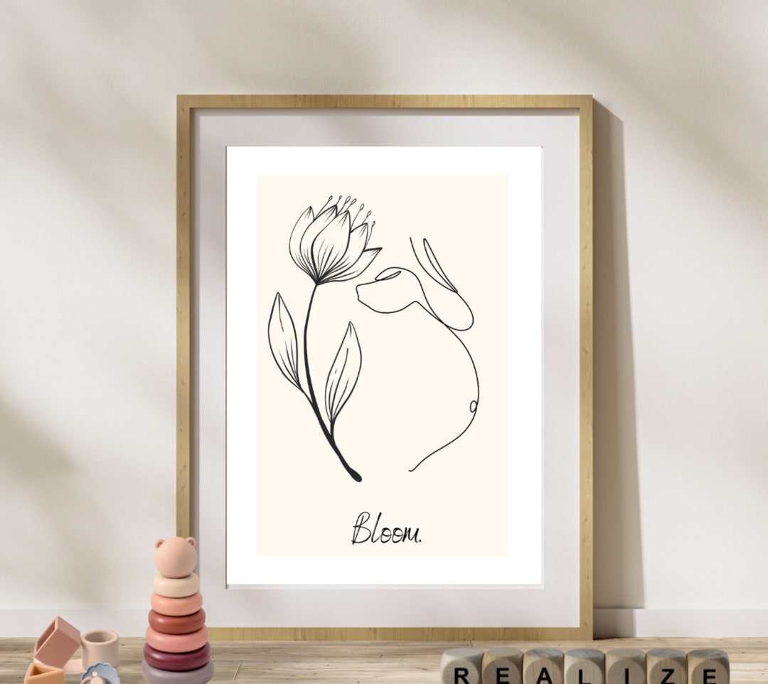 Personalized Pregnancy Poster Baby Shower Gift Baby Room Poster ...