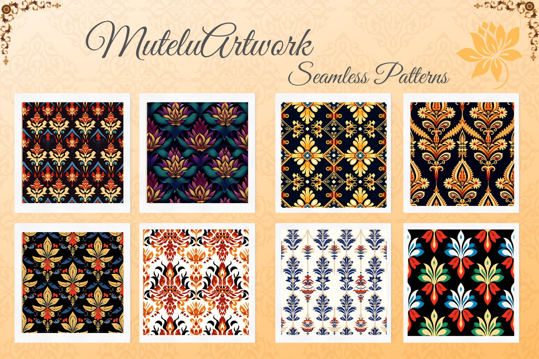 Thai Pattern Seamless Patterns - Etsy