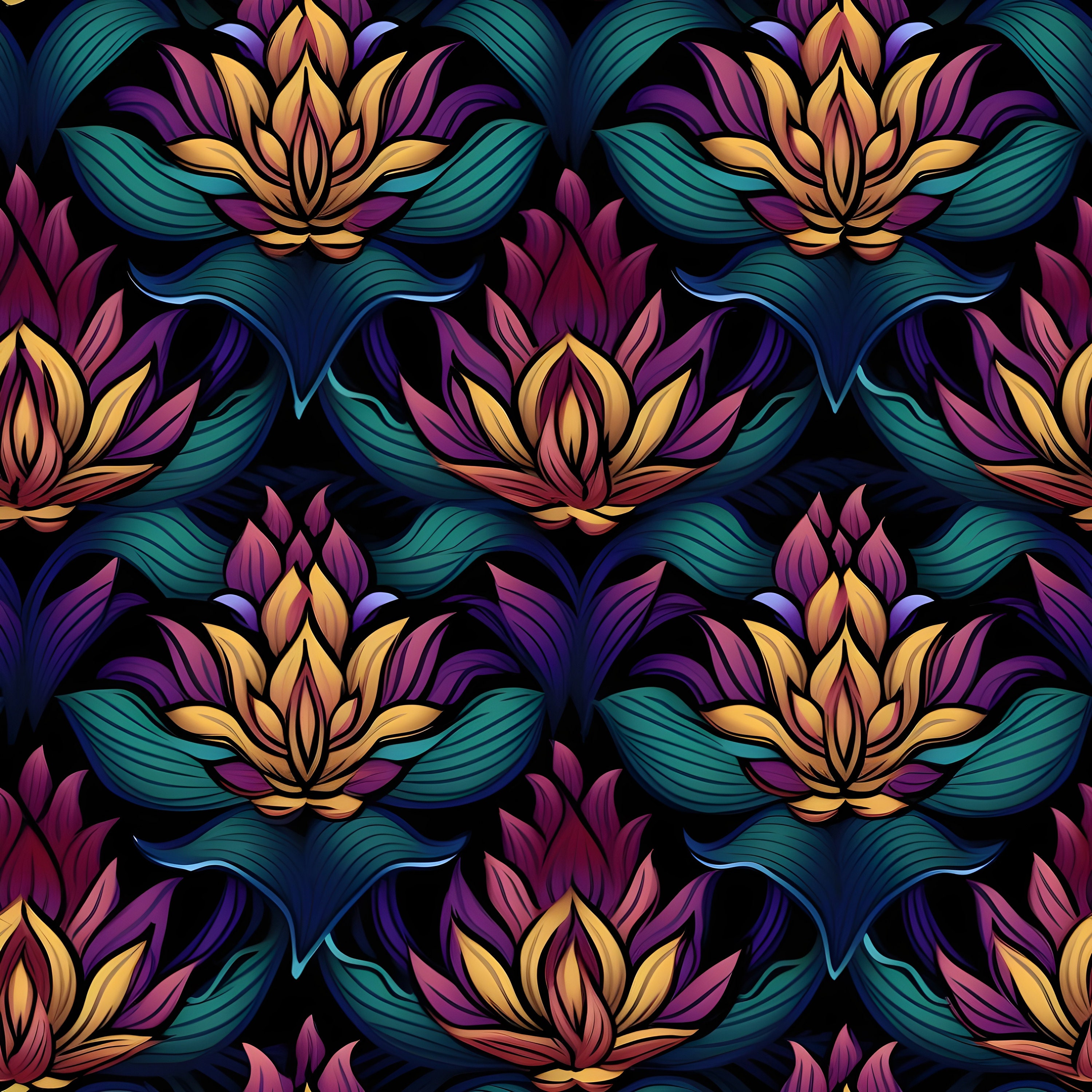 Thai Pattern Seamless Patterns - Etsy