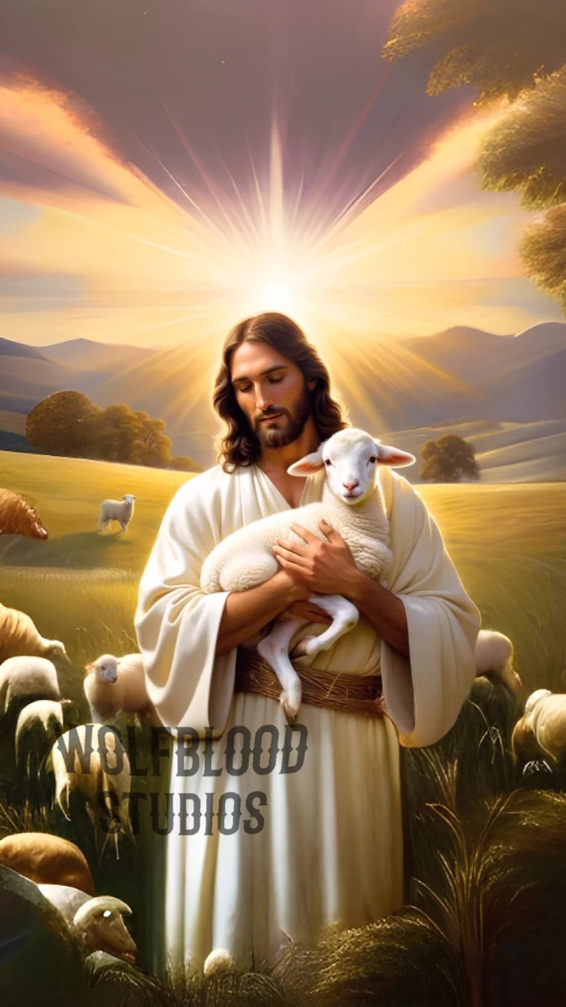 Jesus, Highly Detailed, Digital Art, Printable, Aiart, Canvas Print ...