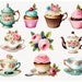 Watercolor Tea Party Clipart Set PNG .instant Download. - Etsy