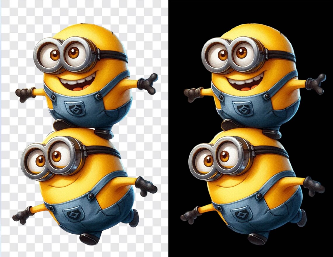 Minions PNG, clipart Minions, téléchargement immédiat, imprimable, images, arrière-plans ...