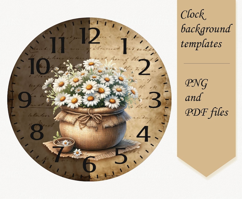 Set of Clock Background Templates. Wall Clock Patterns. Templates for ...