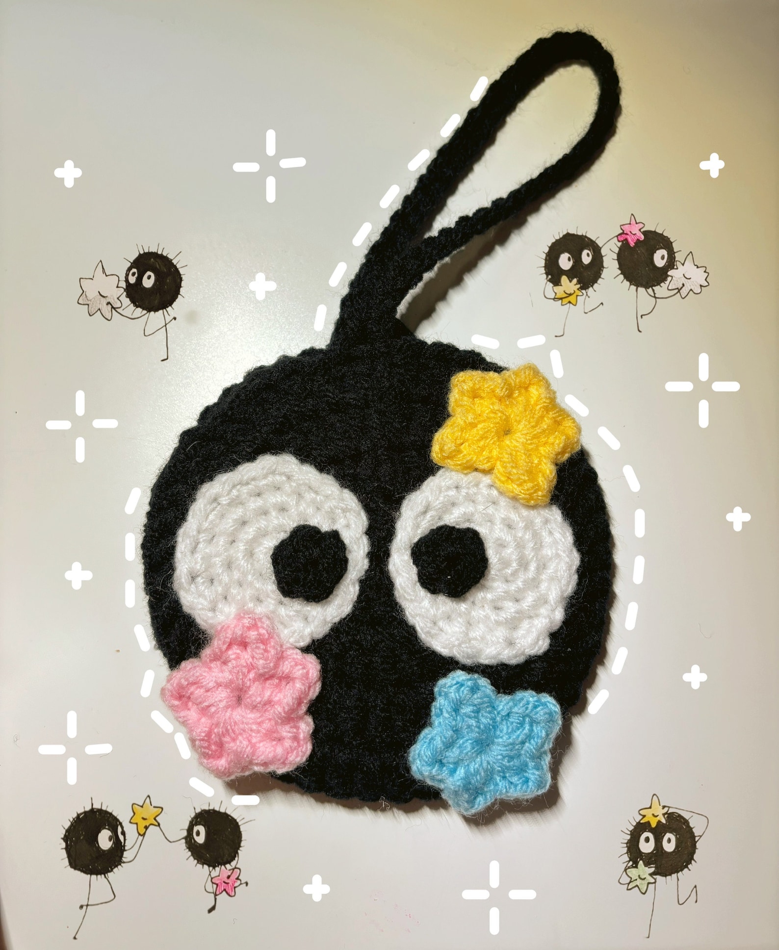 Soot Sprite Crochet Pouch From Studio Ghibli's 2001 Film: spirited Away ...