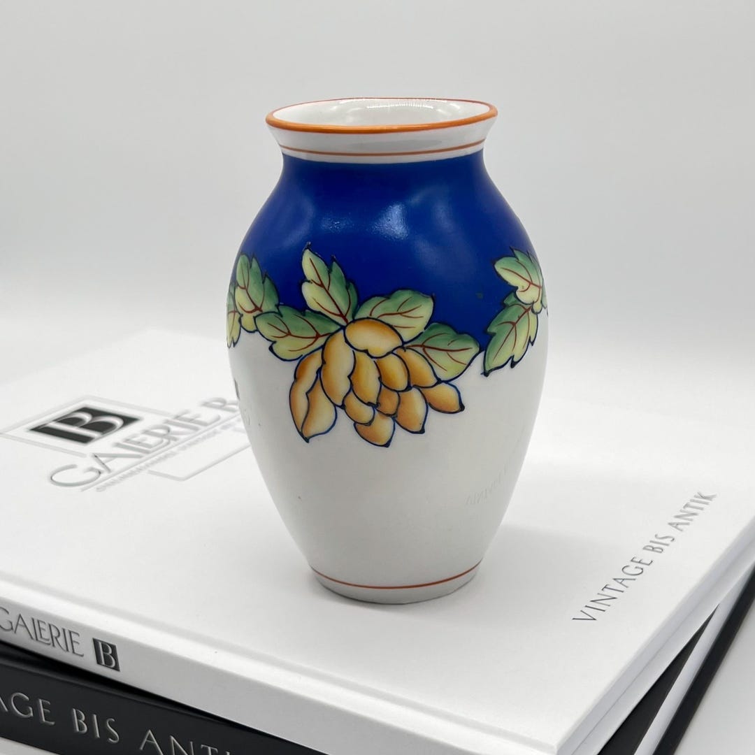 Gebrüder Heubach Porzellan Vase • Art Deco • Jugendstil • Signiert ...