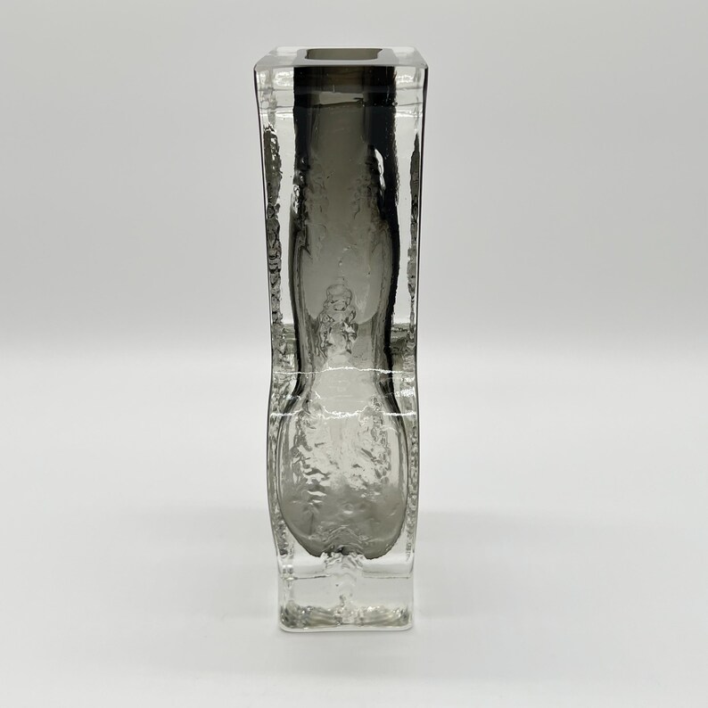 Vintage Kurt Wokan - Ingrid Glas Vase • Eisglas • Borckenglas • Ice ...