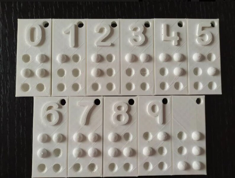 Manipulative Braille Alphabet and Number Sheets - Etsy