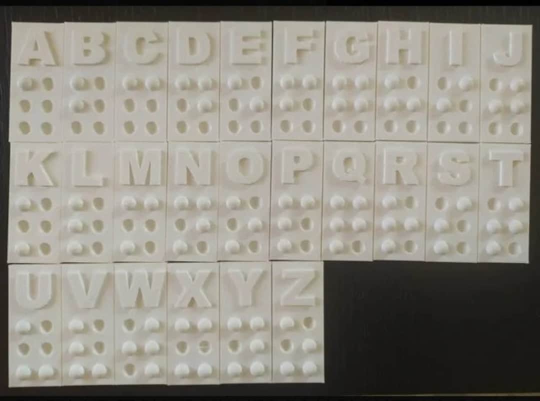Manipulative Braille Alphabet and Number Sheets - Etsy