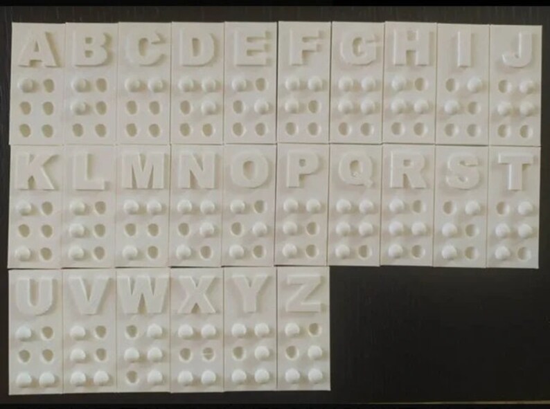 Manipulative Braille Alphabet and Number Sheets - Etsy
