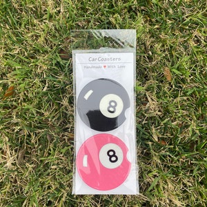 8ball Ceramic Car Coaster - Etsy