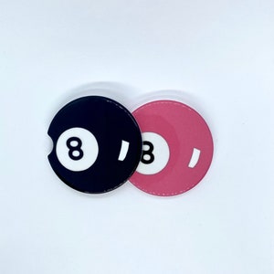 8ball Ceramic Car Coaster - Etsy