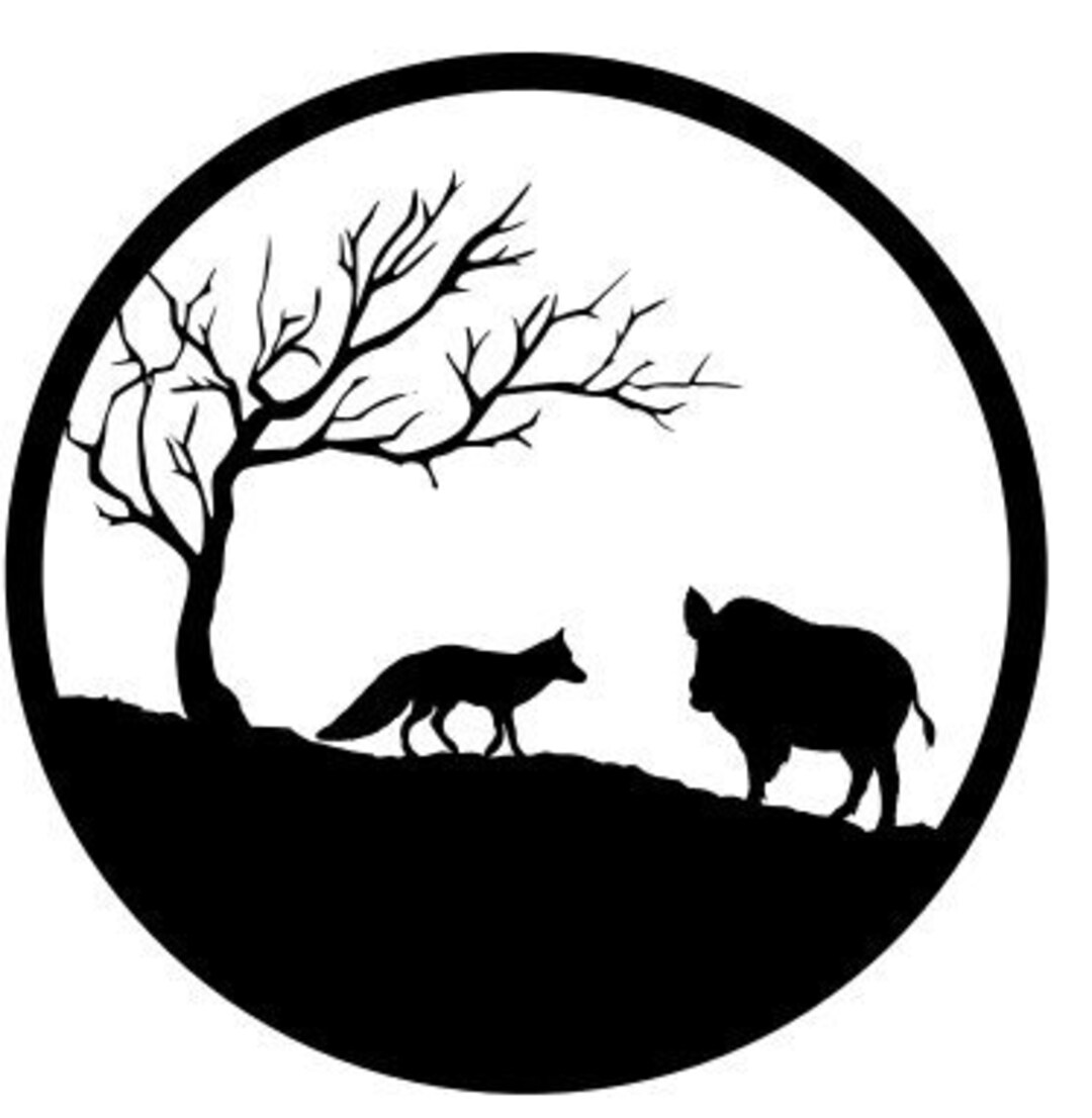 Fox and Wild Boar DXF File - Etsy