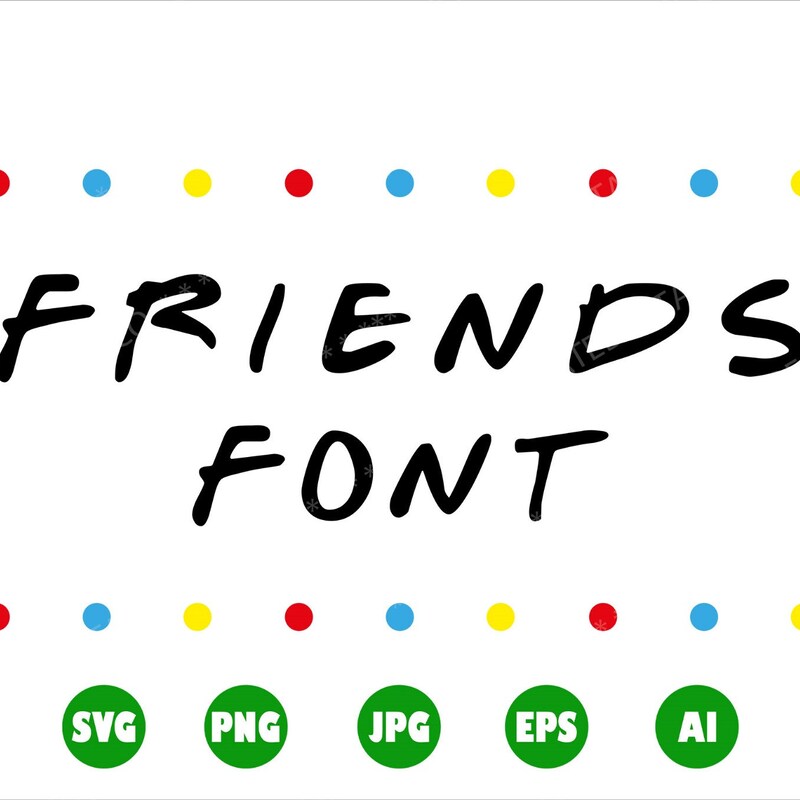Friends Font - Etsy
