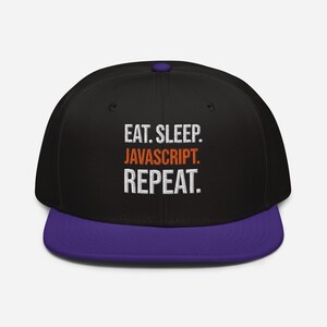 Funny Programming Javascript Snapback Hat Gift for Programmer Present ...