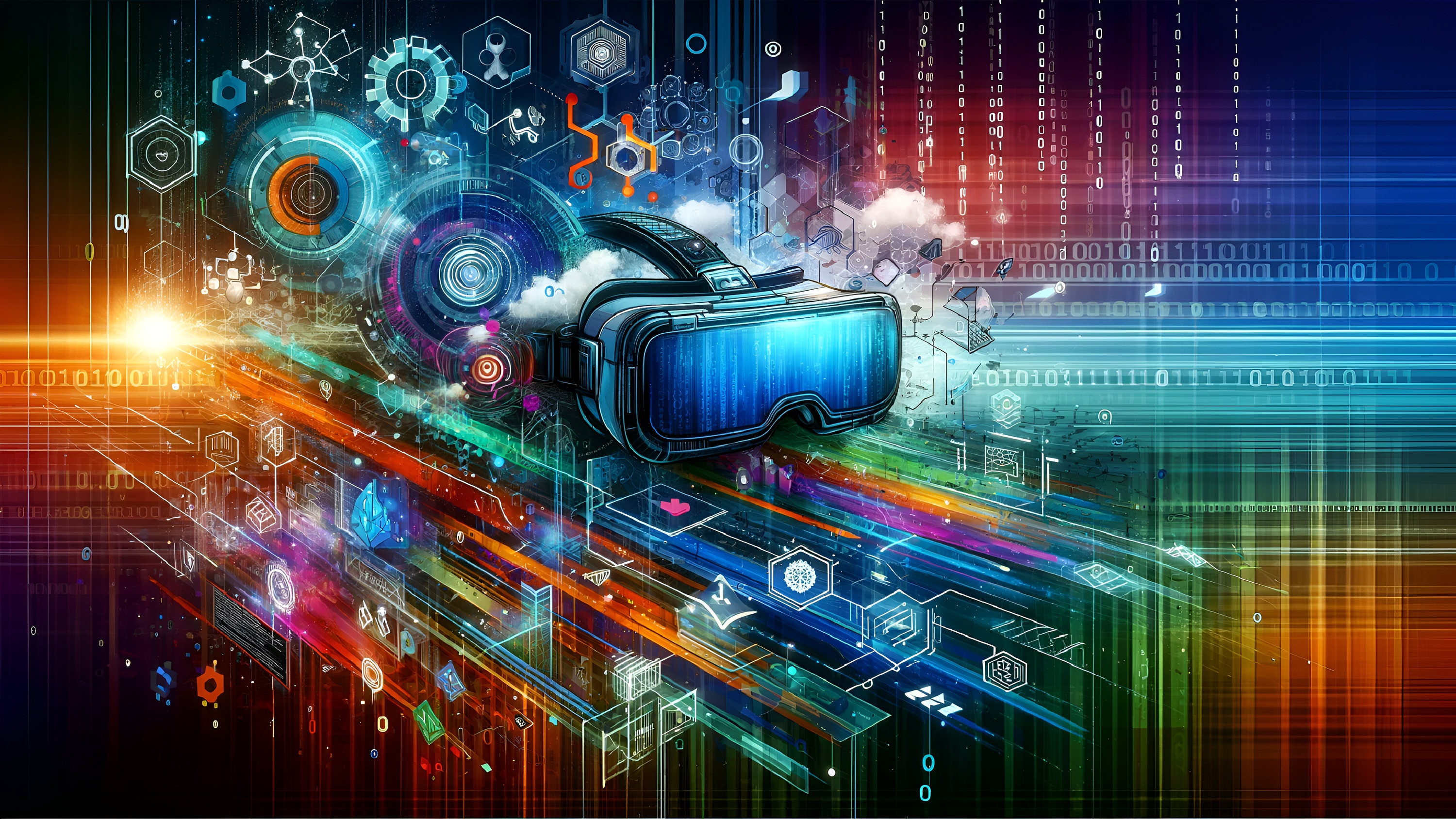 5 Ultra HD 4K Geek & Tech-themed Wallpapers Vibrant Digital Art for ...