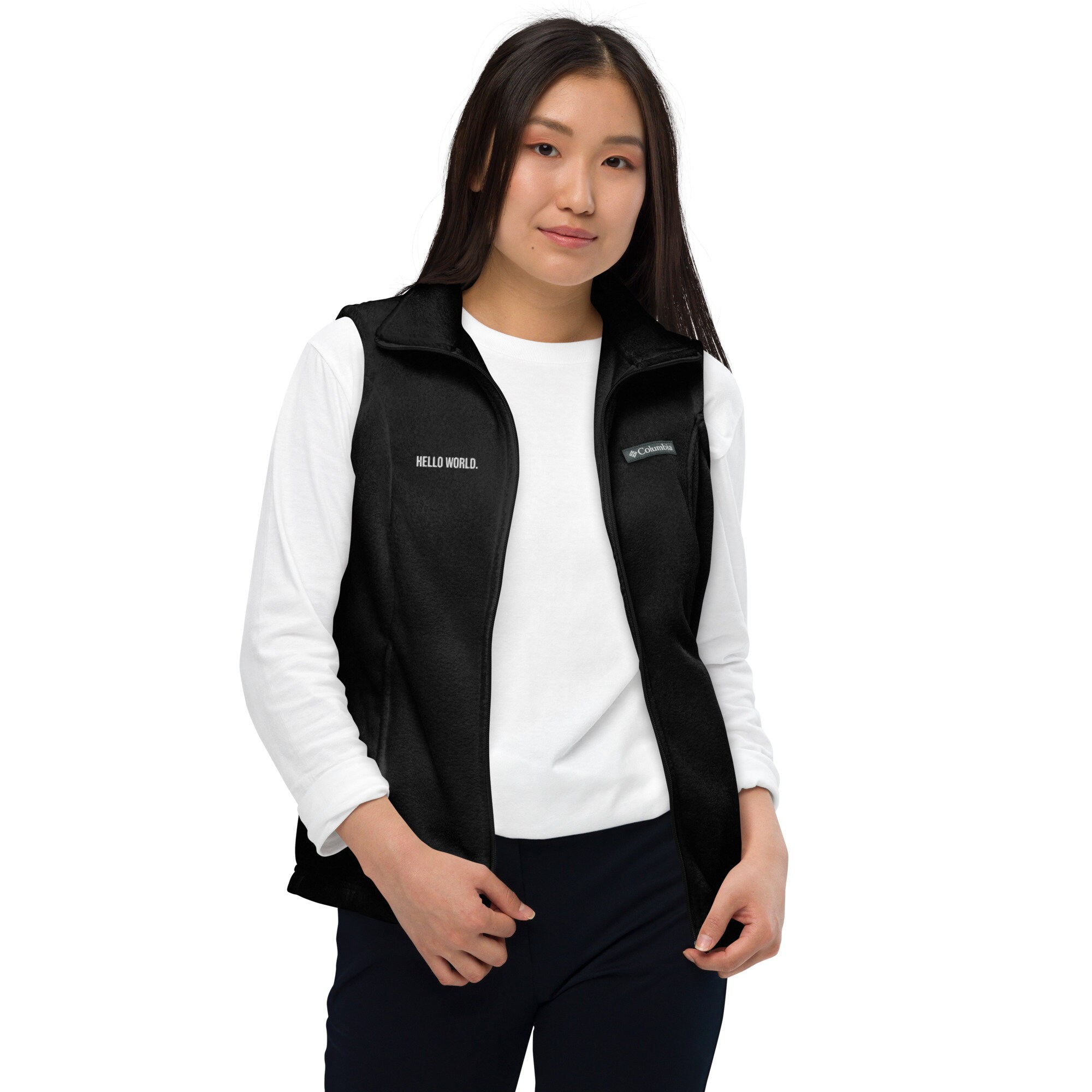 Geek Programmer Womens Columbia Fleece Vest Gift for Geek Girl Present ...