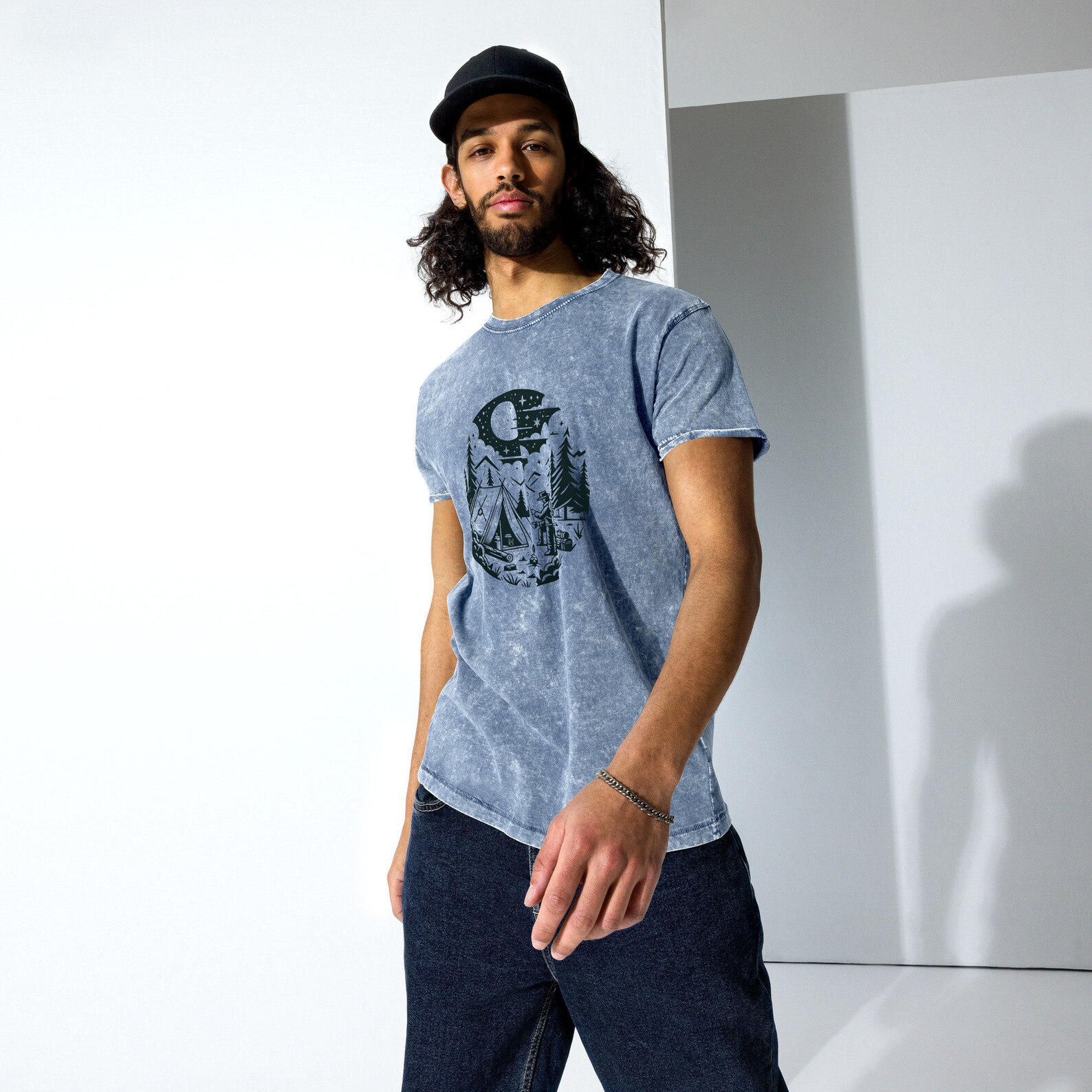 Bushcraft Denim T-shirt Bushcraft Gear Gift Camping Shirt Survival ...